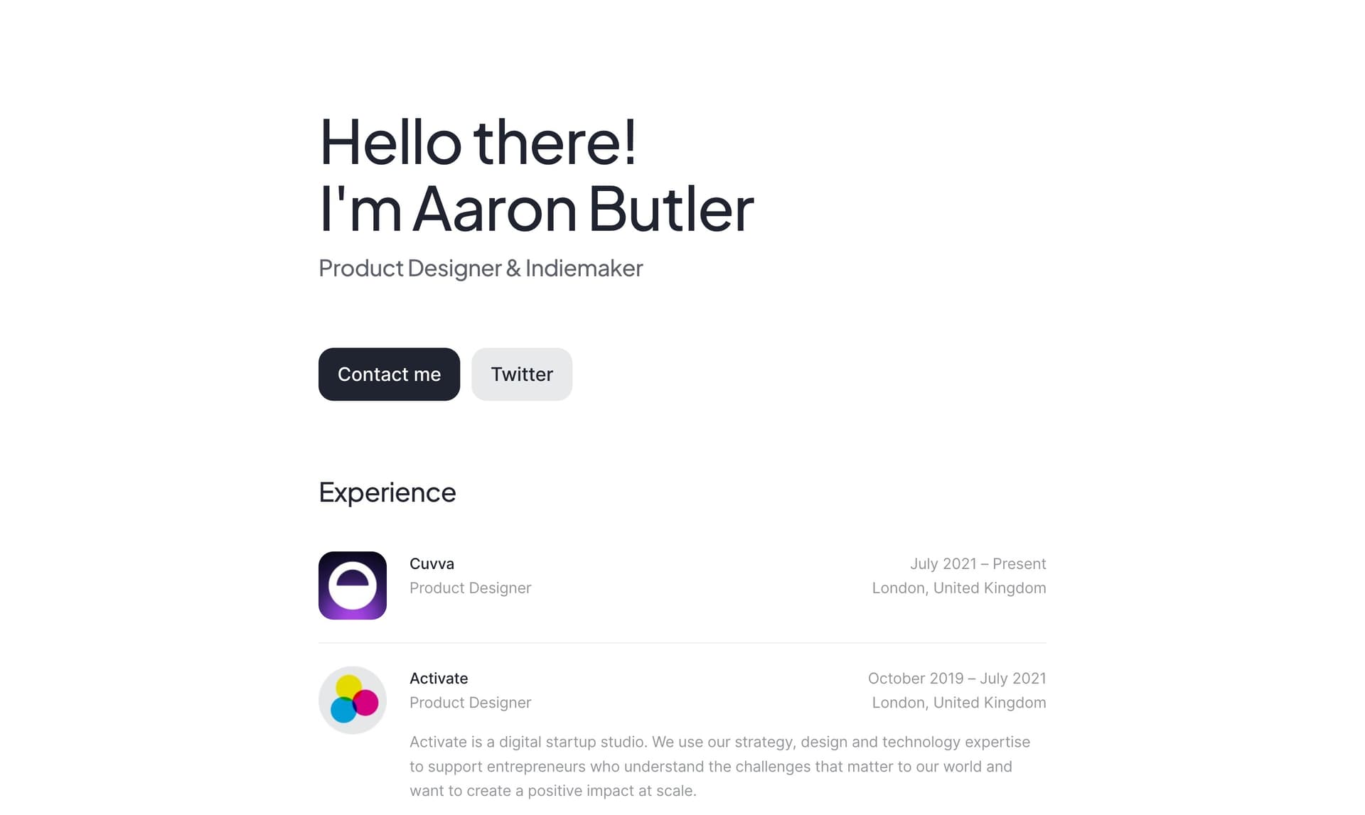 Landing page templates | vitaely.me